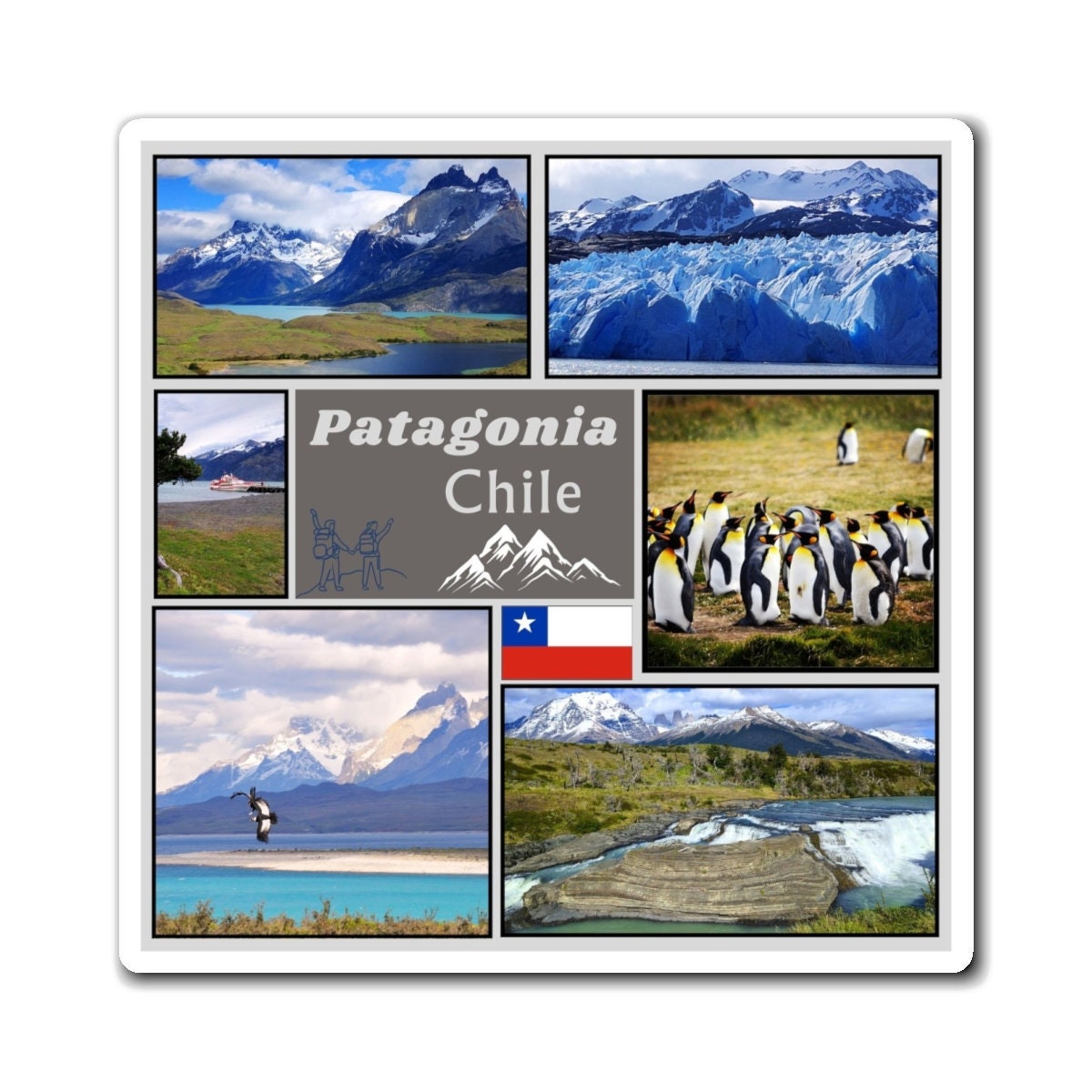 Chilean Patagonia Travel Fridge Magnet-unique Travel Souvenir for ...