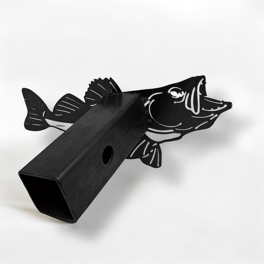 Walleye Hitch Plug - Metal Fisht Art - Truck Hitch Cover - Fish Trailer ...