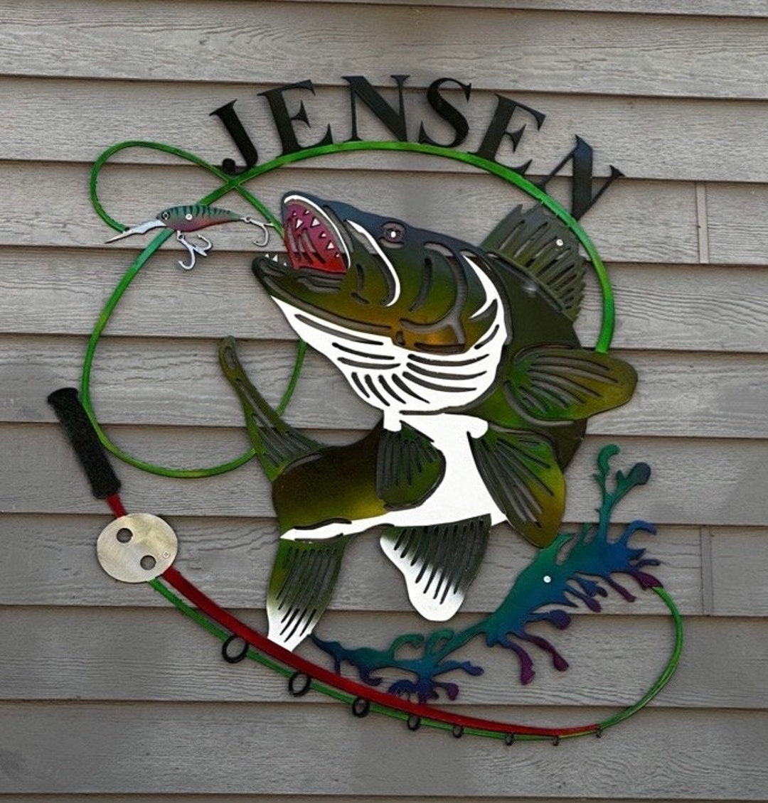 Custom Metal Walleye Sign - Etsy