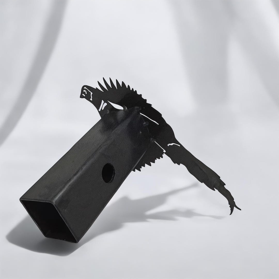 Pheasant Hitch Plug - Metal Bird Art - Truck Hitch Cover - Flying ...