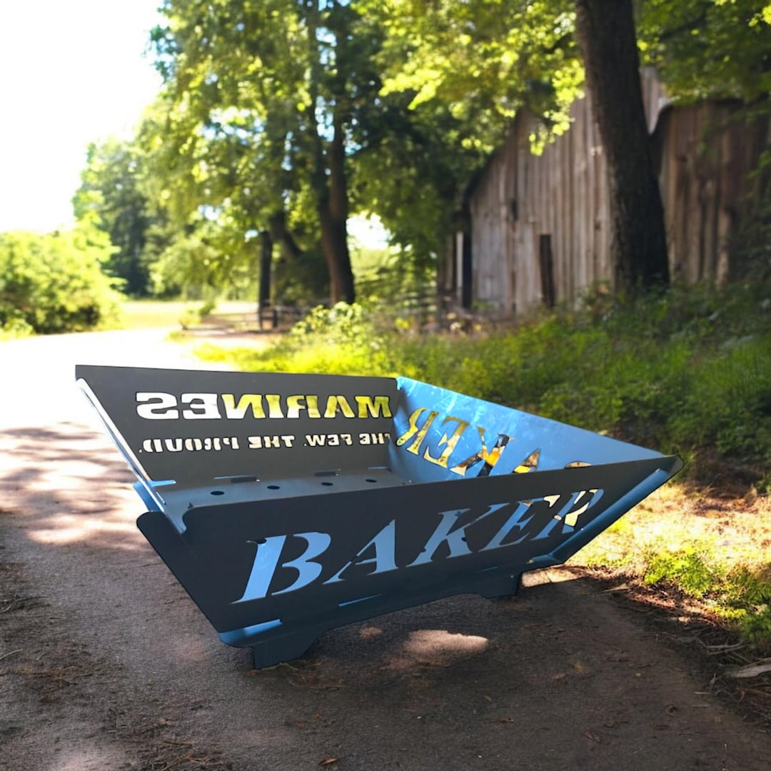 Customizable United States Military Fire Pit, Collapsible Fire Ring ...