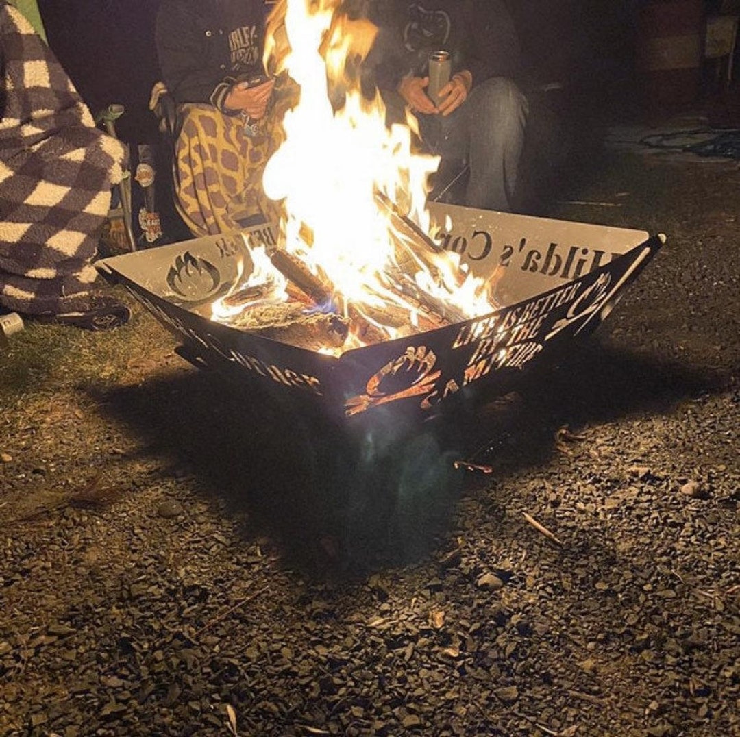 Custom Portable Personalized Fire Pit, Camping Fire Pit,camper ...