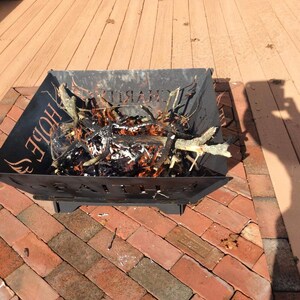 Customizable United States Military Fire Pit, Collapsible Fire Ring ...