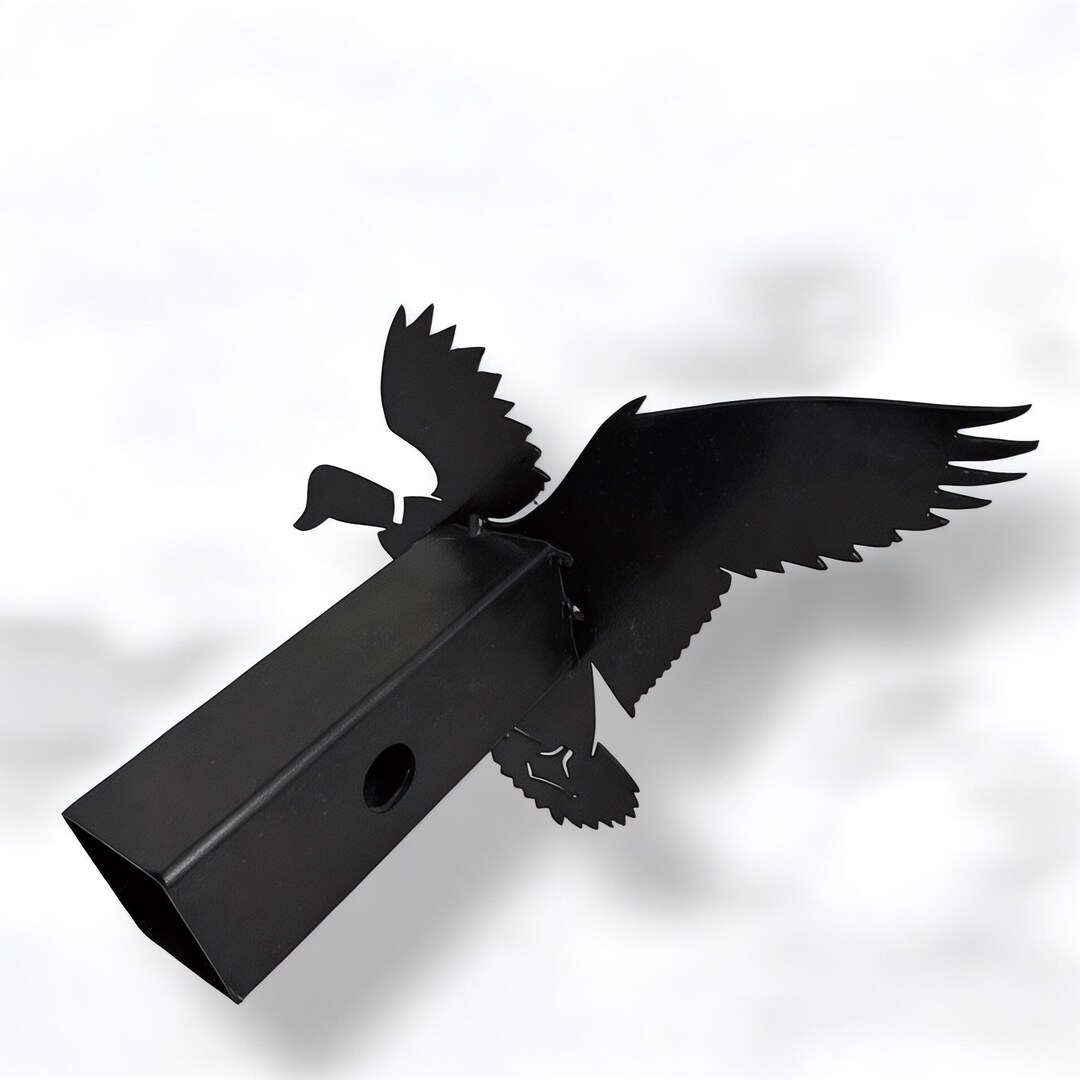 Flying Mallard Duck Hitch Plug - Metal Bird Sign - Waterfowl Trailer ...