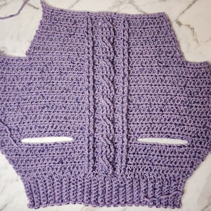 Jax Cable Crochet Dog Sweater - Etsy