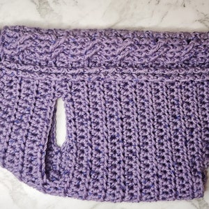 Jax Cable Crochet Dog Sweater - Etsy