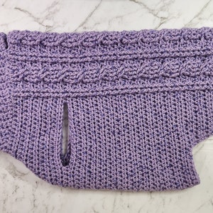 Jax Cable Crochet Dog Sweater - Etsy