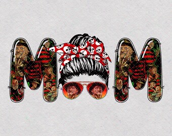 Horror Mom Life Png | Etsy