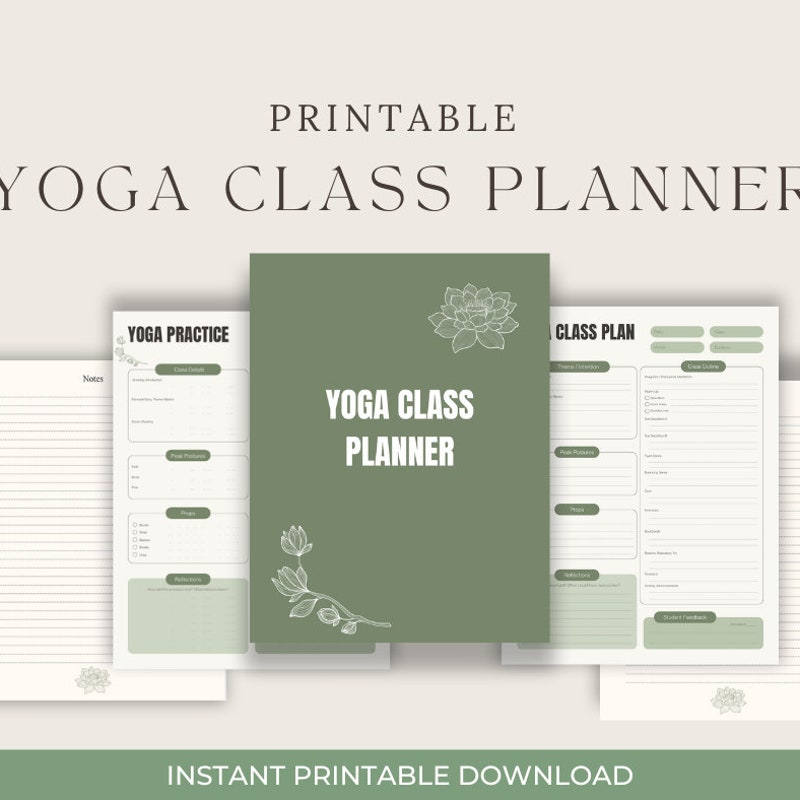 Yoga Class Template - Etsy