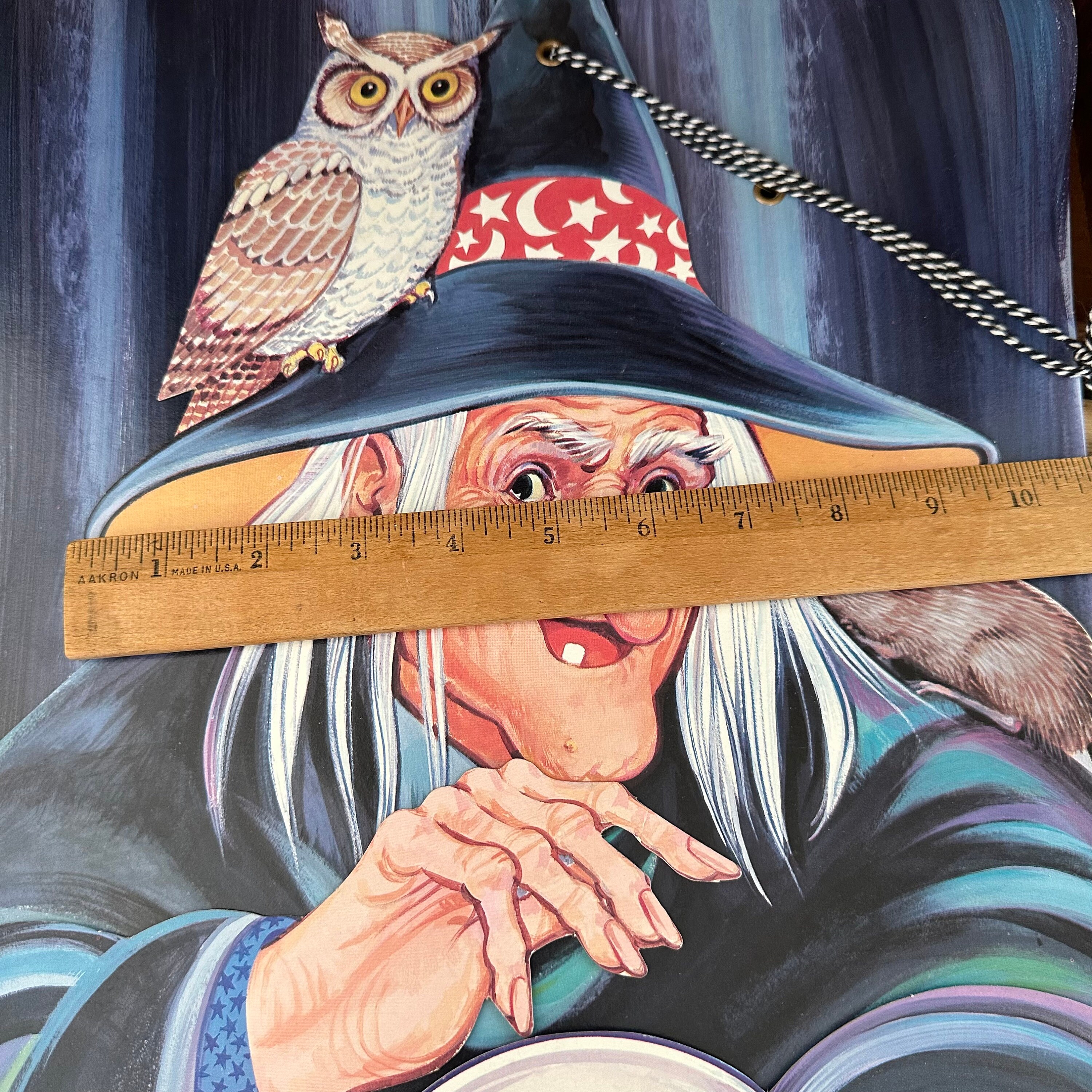 Large 37 Jointed Witch Wall Hanging Amscan Die Cut, Vintage Halloween ...