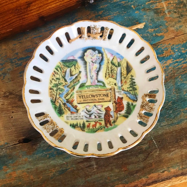 Yellowstone National Park Souvenir Plate - Etsy