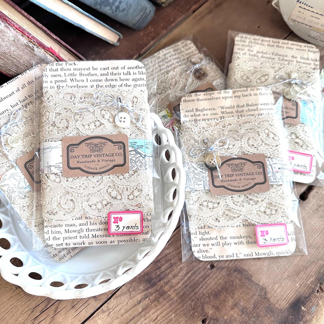 Vintage Creamy Lace, 2 Yard or 3 Yard Packets, off White Taupe ...