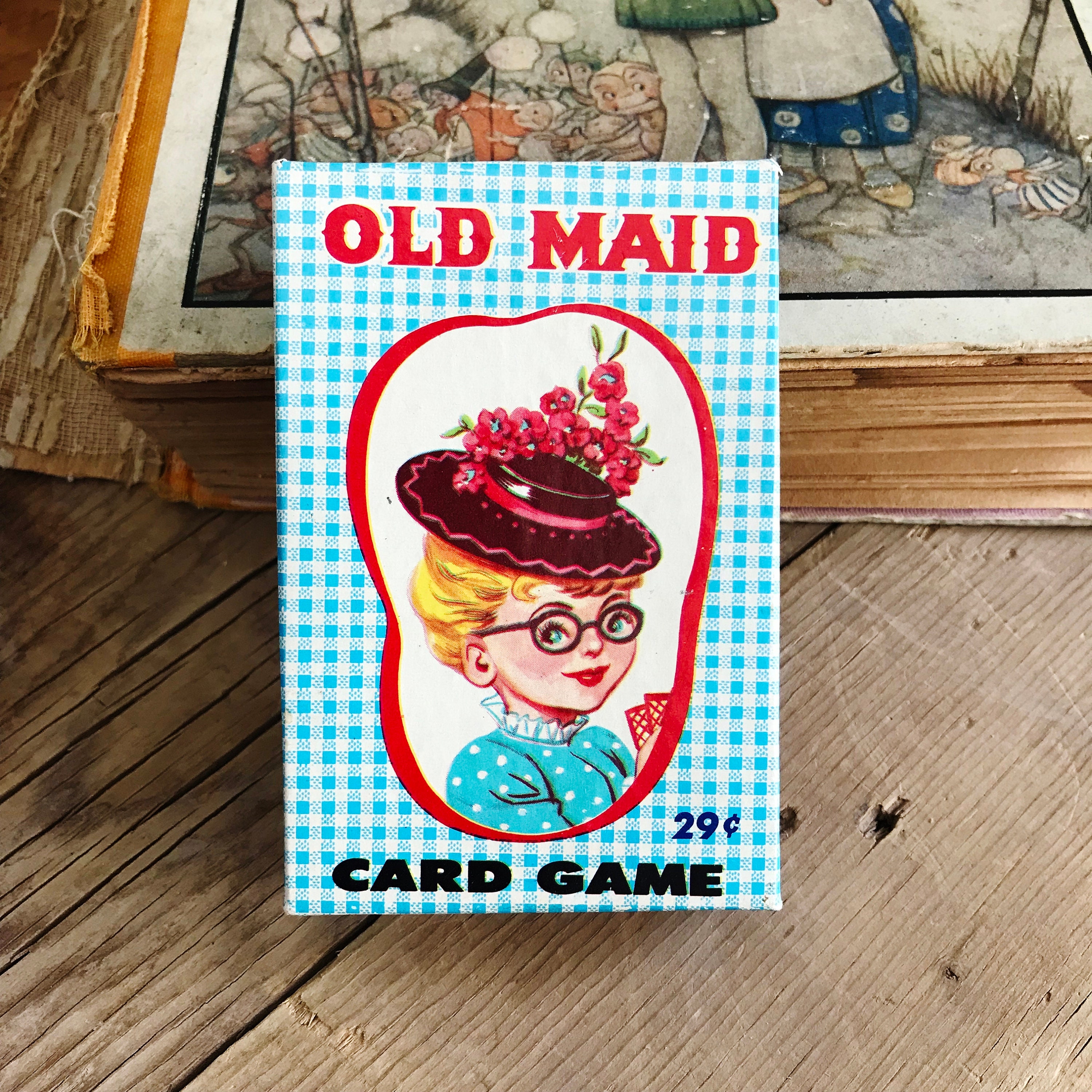 Sealed Vintage Old Maid Card Game, Playing Cards, E.E. Firchild Corp., Rochester N.Y. Litho U.S ...