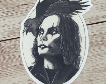 The Crow Vinyl Sticker, Crow Movie Decal, Brandon Lee, Eric Draven ...