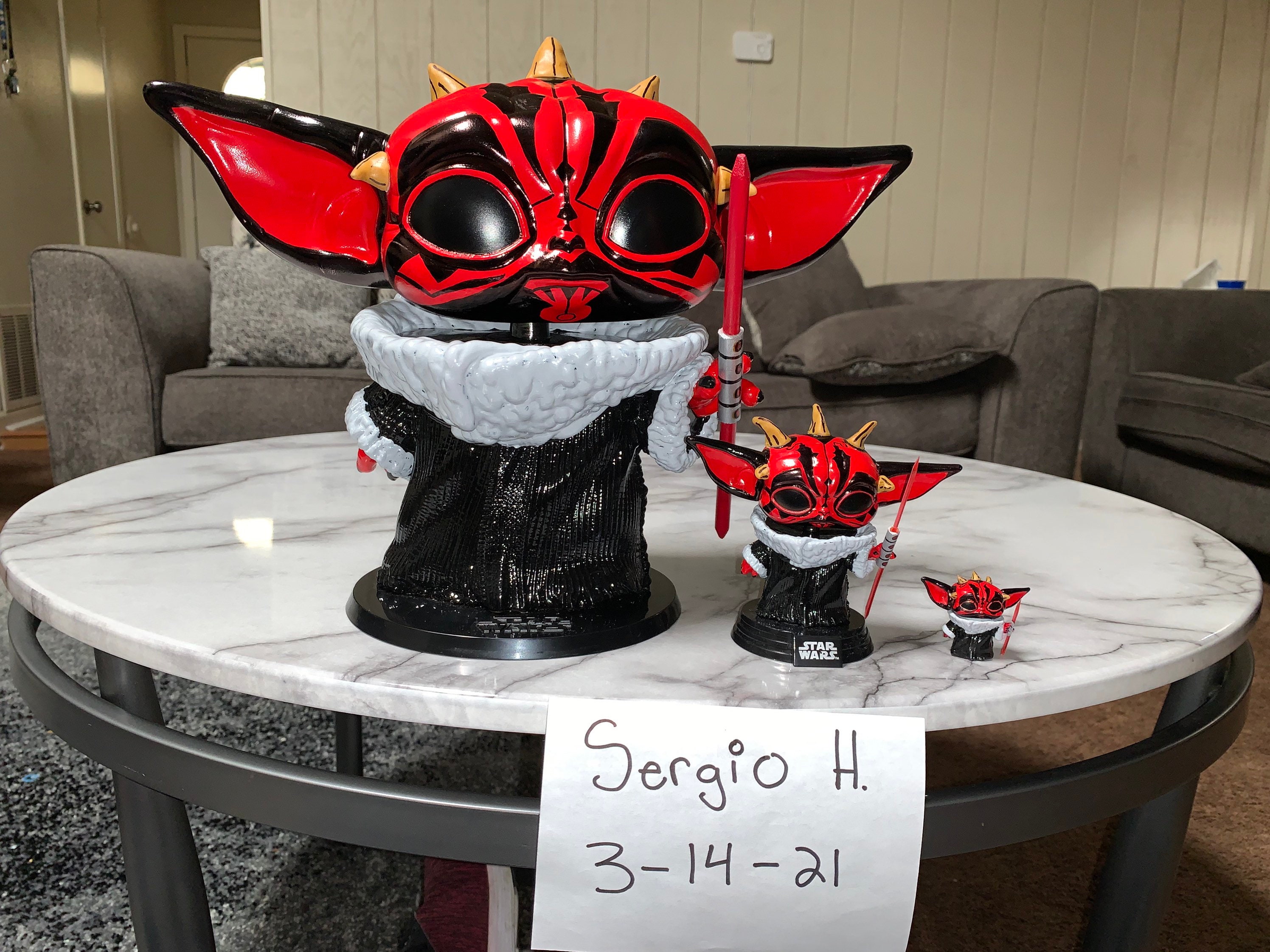 Darth Grogu Custom Funko Pop 3 Pack Special Bundle | Etsy Singapore