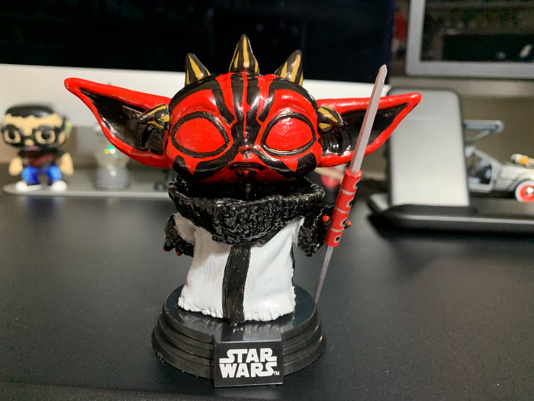 Darth Grogu inverse Color Variant Custom Funko Pop - Etsy