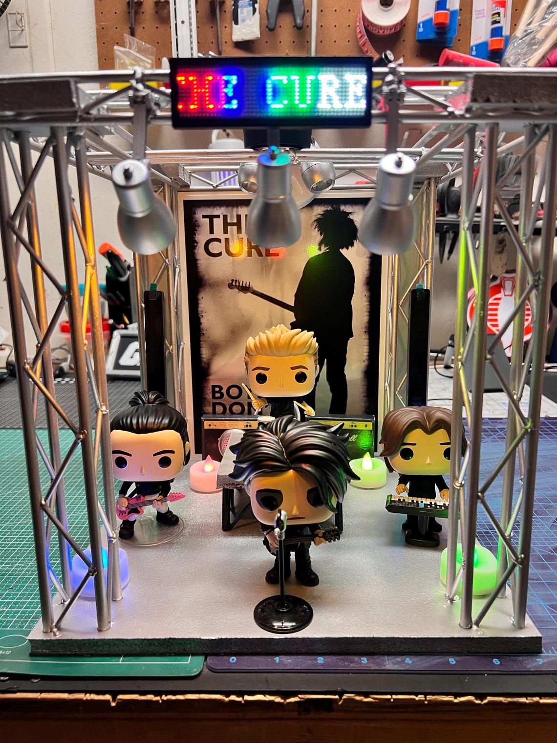 Chrome Custom Concert Stage for Funko Pops / Collectible Figures - Etsy
