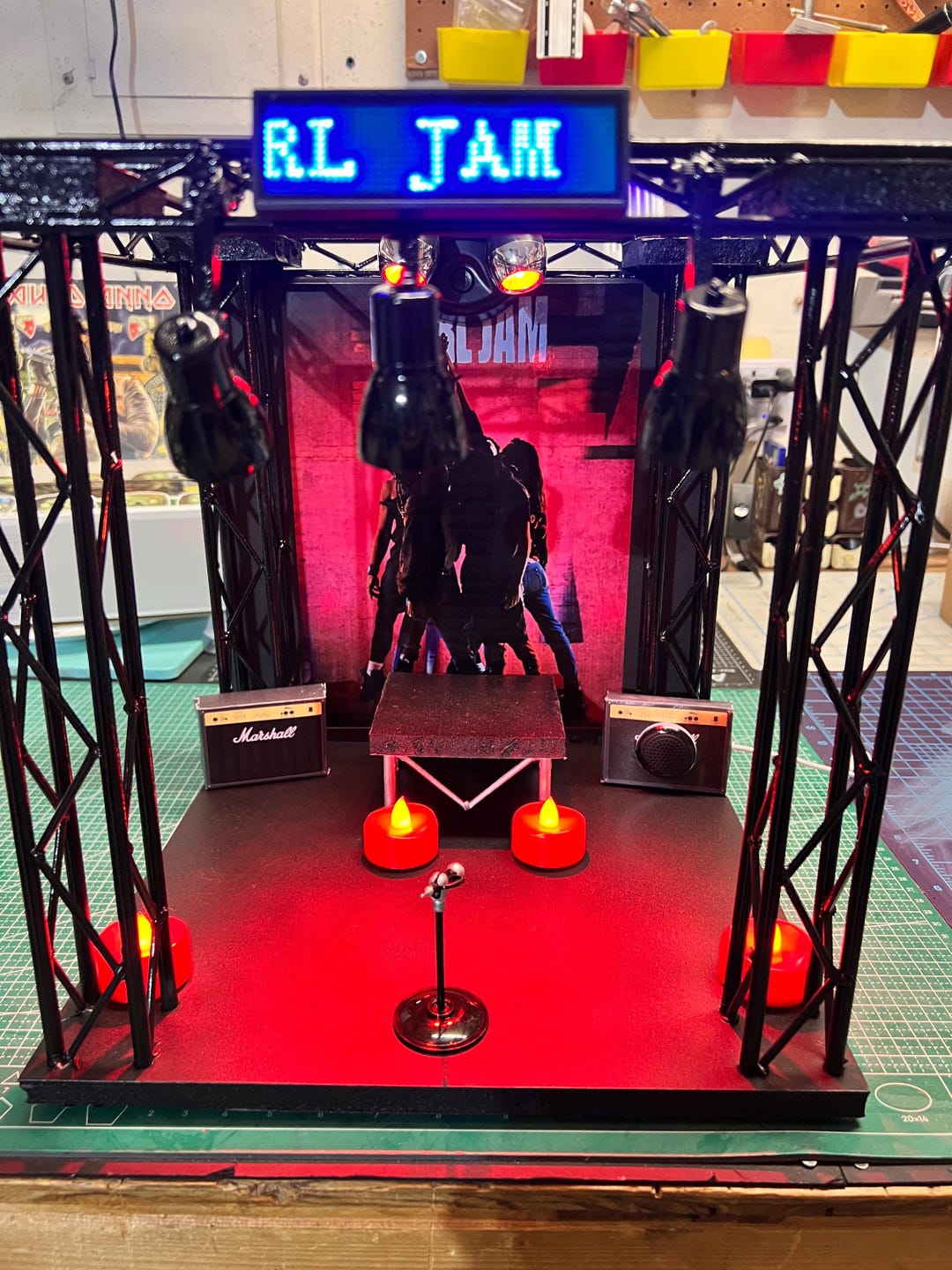 Black Custom Concert Display Stage for Funko Pops / Collectible Figures ...