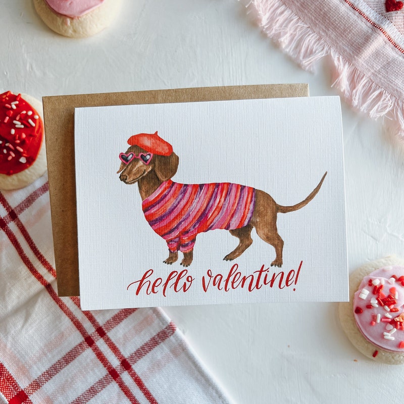 Dachshund Valentines - Etsy