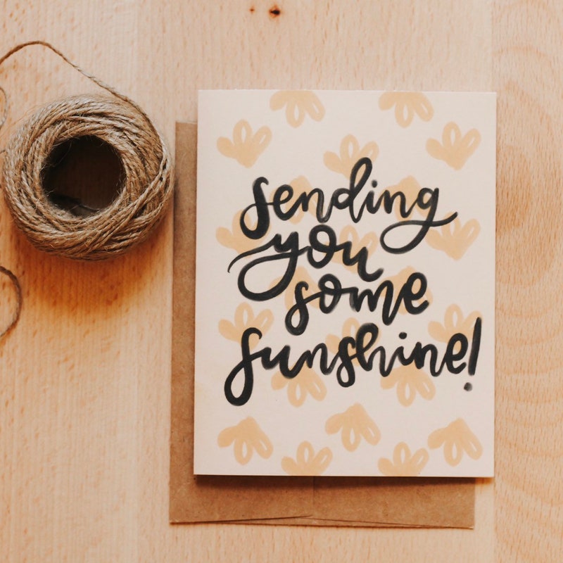 Hand Lettered Card - Etsy
