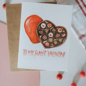 Sweet Valentine Chocolates Card, Box of Chocolates, Valentine ...