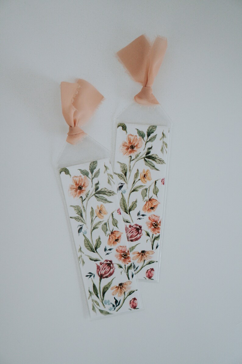 Spring Watercolor Bookmarks Watercolor Bookmarks Floral - Etsy