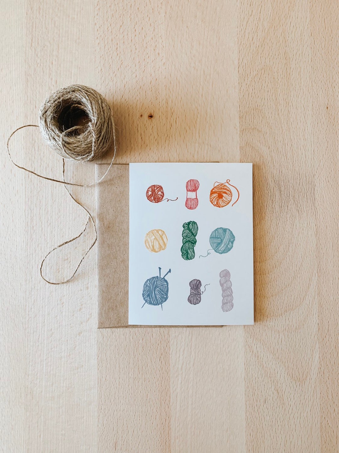 Rainbow Yarn Card for Yarn Lovers, Yarn Addict, Cards for Knitters ...