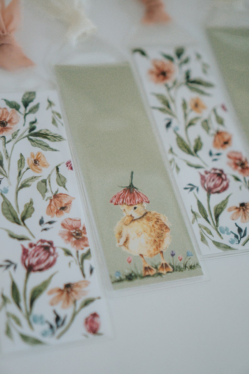 Spring Watercolor Bookmarks, Watercolor Bookmarks, Floral Bookmark ...