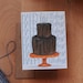 Chocolate Cake Birthday Card Cake Greeting Card Birthday - Etsy