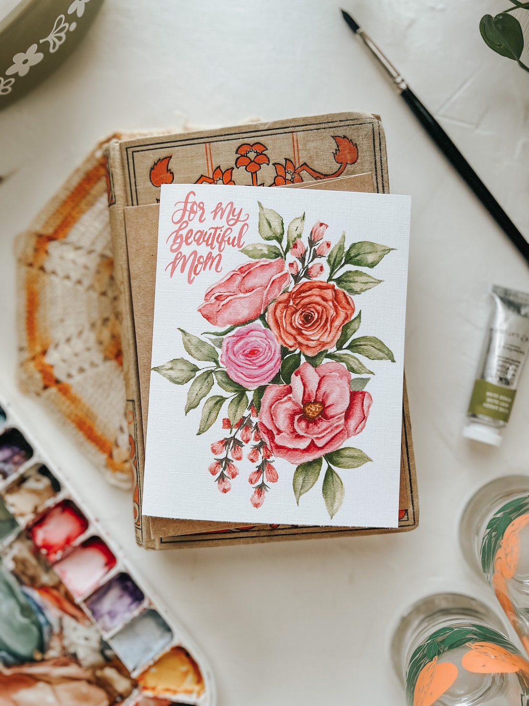 For My Beautiful Mom Greeting Card, Mother's Day Card, Mother's Day ...