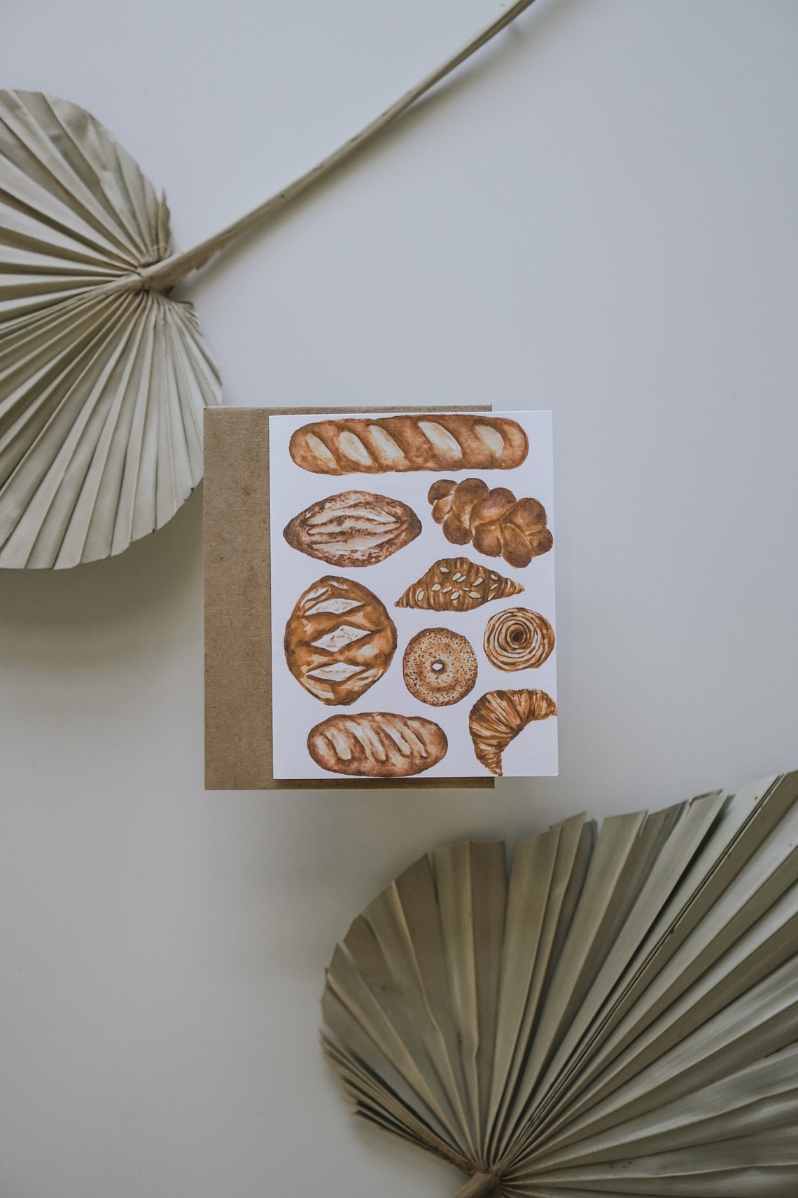 Baked Goods Sourdough Bread Card, Bakery Greeting Card, Bread ...