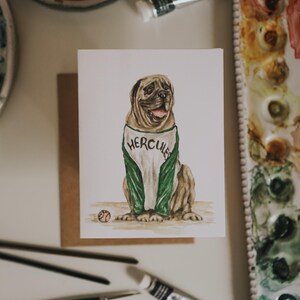 Sandlot Dog Card, Sandlot Greeting Card, Hercules, Baseball Card ...