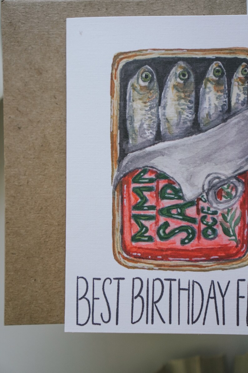Best Birthday Fishes Greeting Card, Sardines, Tinned Fish, Birthday ...