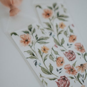 Spring Watercolor Bookmarks, Watercolor Bookmarks, Floral Bookmark ...