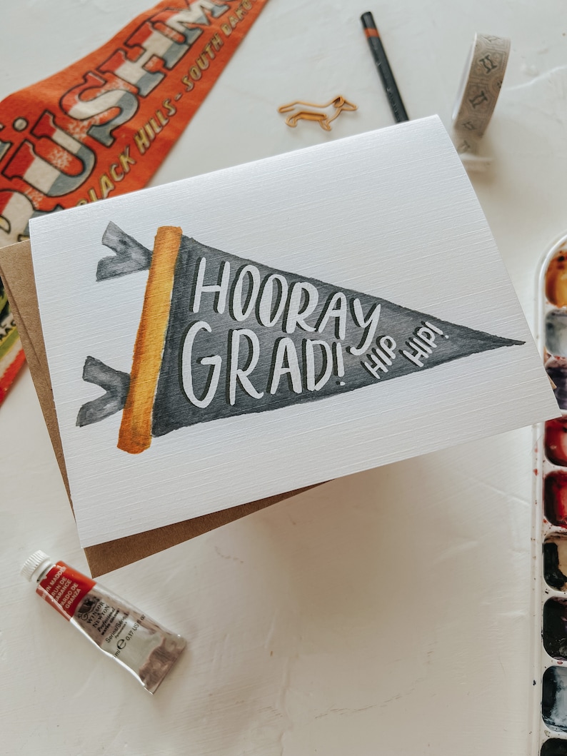 Hooray Graduation Card, Graduation Pendant, Congratulations Grad ...