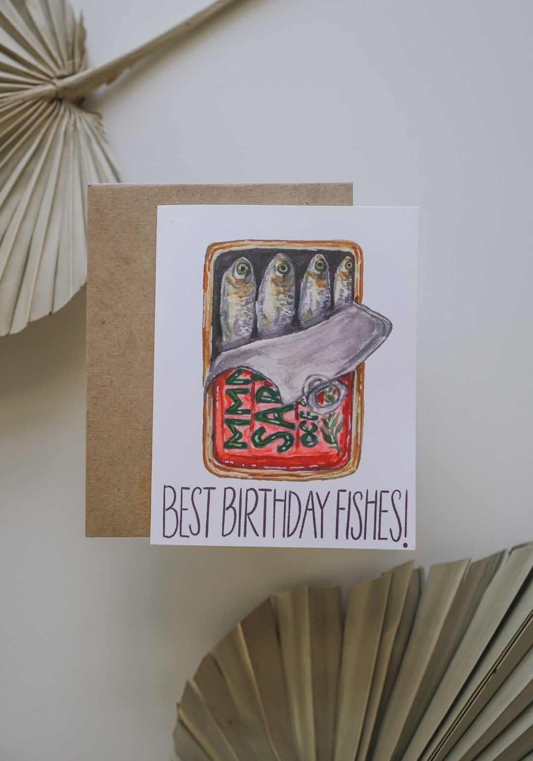 Best Birthday Fishes Greeting Card, Sardines, Tinned Fish, Birthday ...