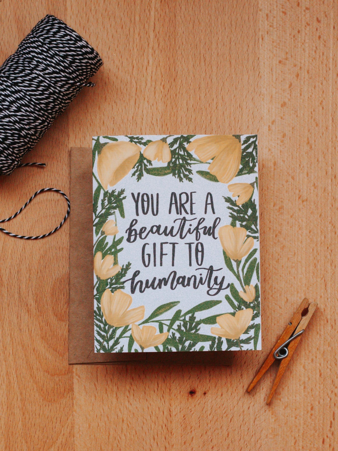 Gift to Humanity Card, Humanity Greeting Card, Humanity Card, Everyday ...