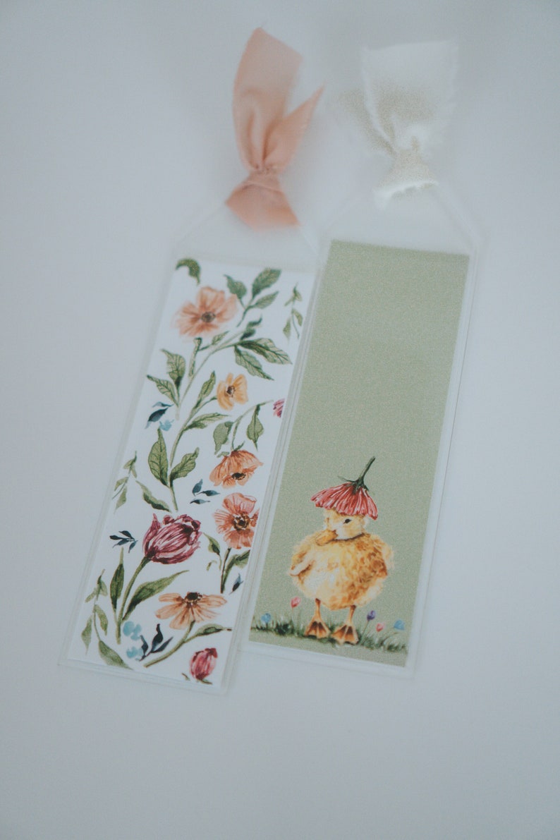 Spring Watercolor Bookmarks Watercolor Bookmarks Floral - Etsy