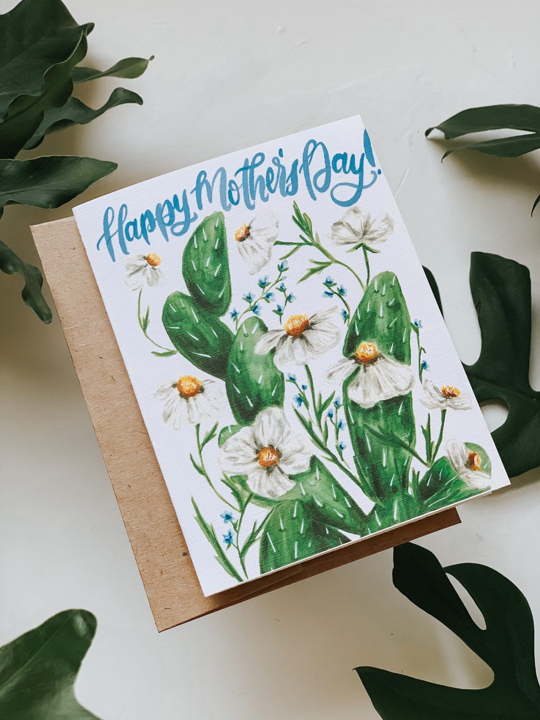 Cactus Flower Happy Mother's Day Card, Mother's Day Greeting Card ...