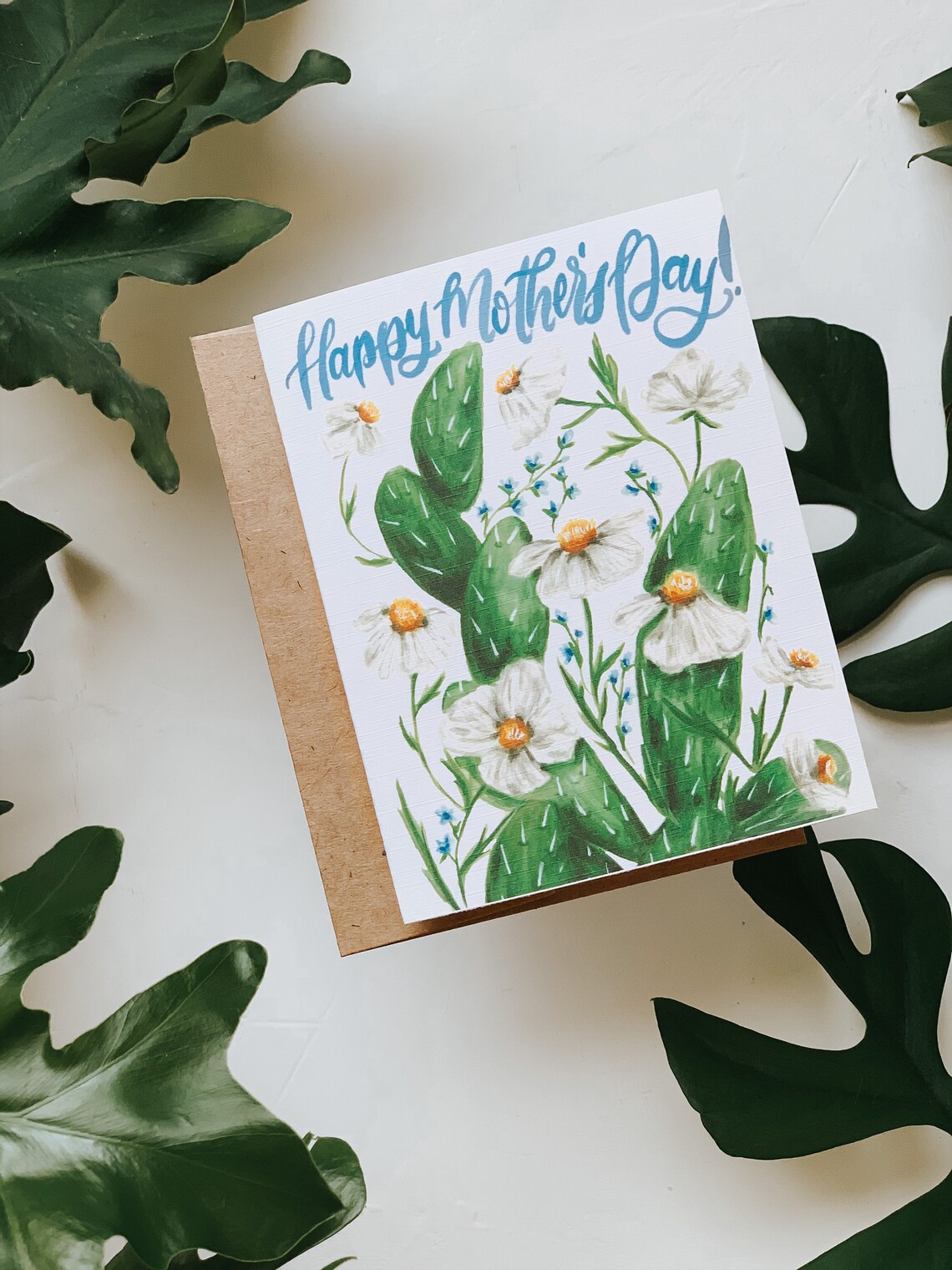 Cactus Flower Happy Mother's Day Card, Mother's Day Greeting Card ...