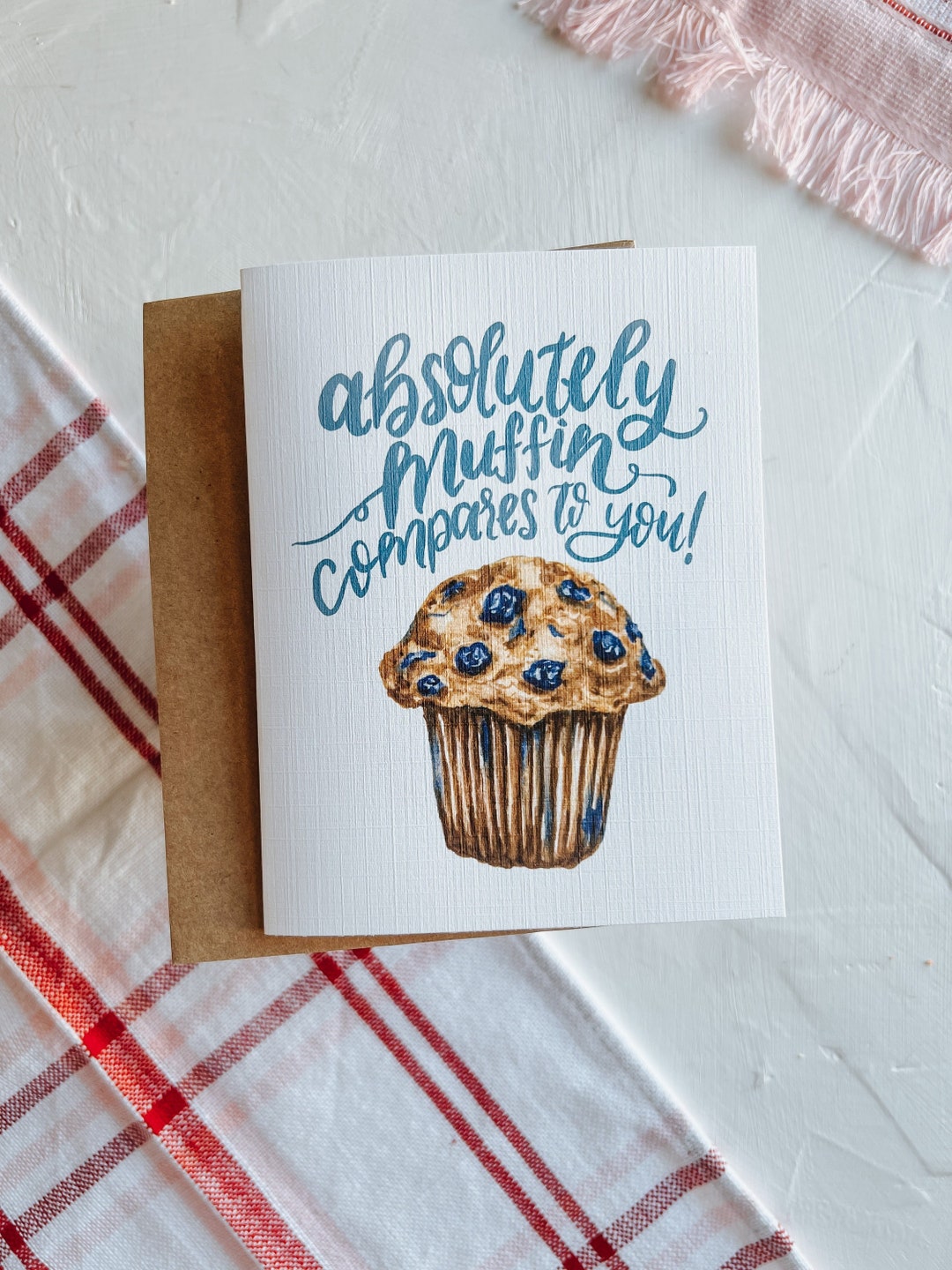 Absolutely Muffin Compares to You Card, Foodie Valentine, Breakfast ...