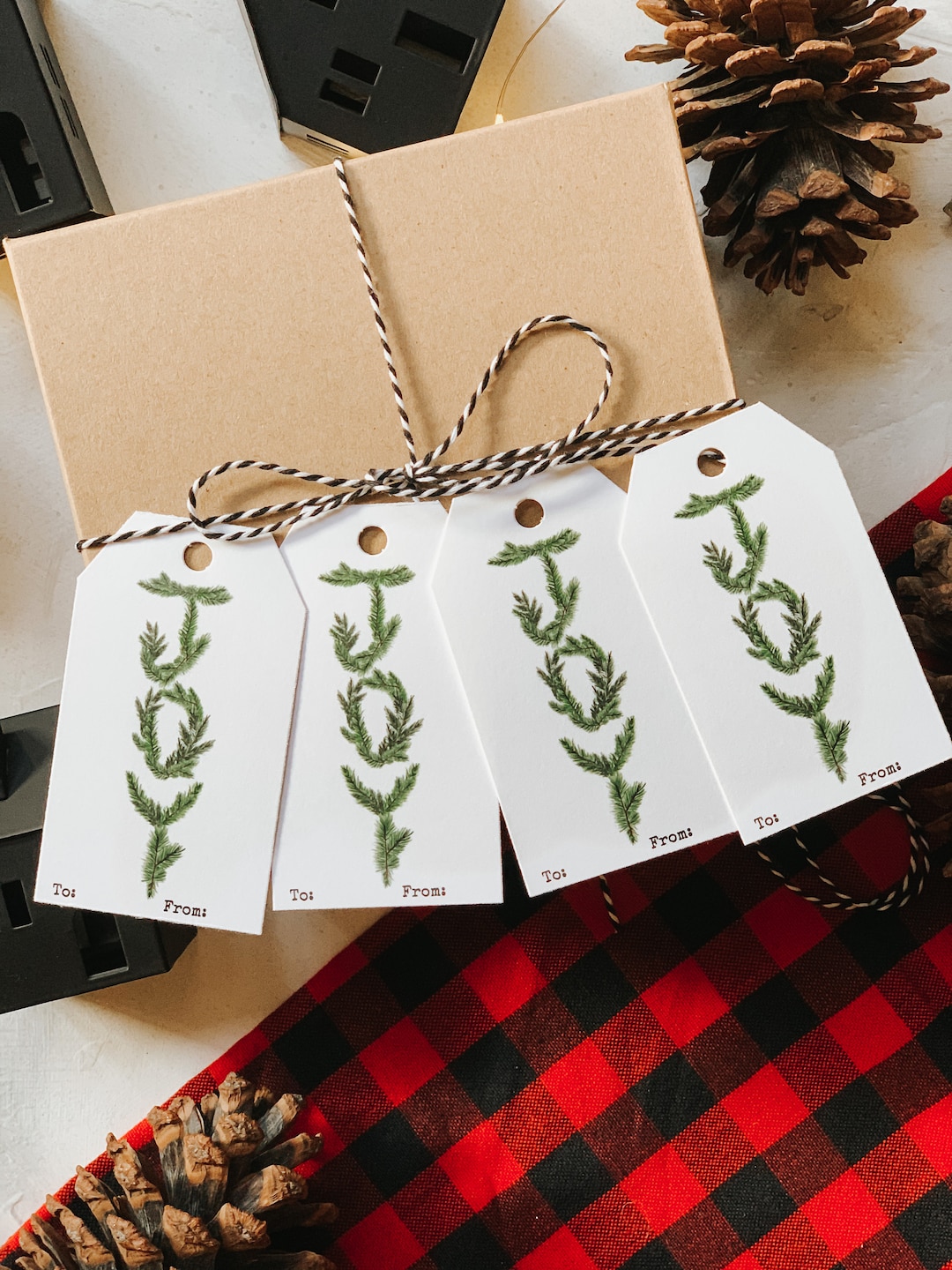 Christmas Joy Gift Tags, Comfort and Joy, Present Gift Tags, Festive ...