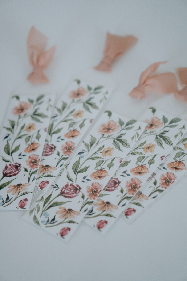 Spring Watercolor Bookmarks Watercolor Bookmarks Floral - Etsy