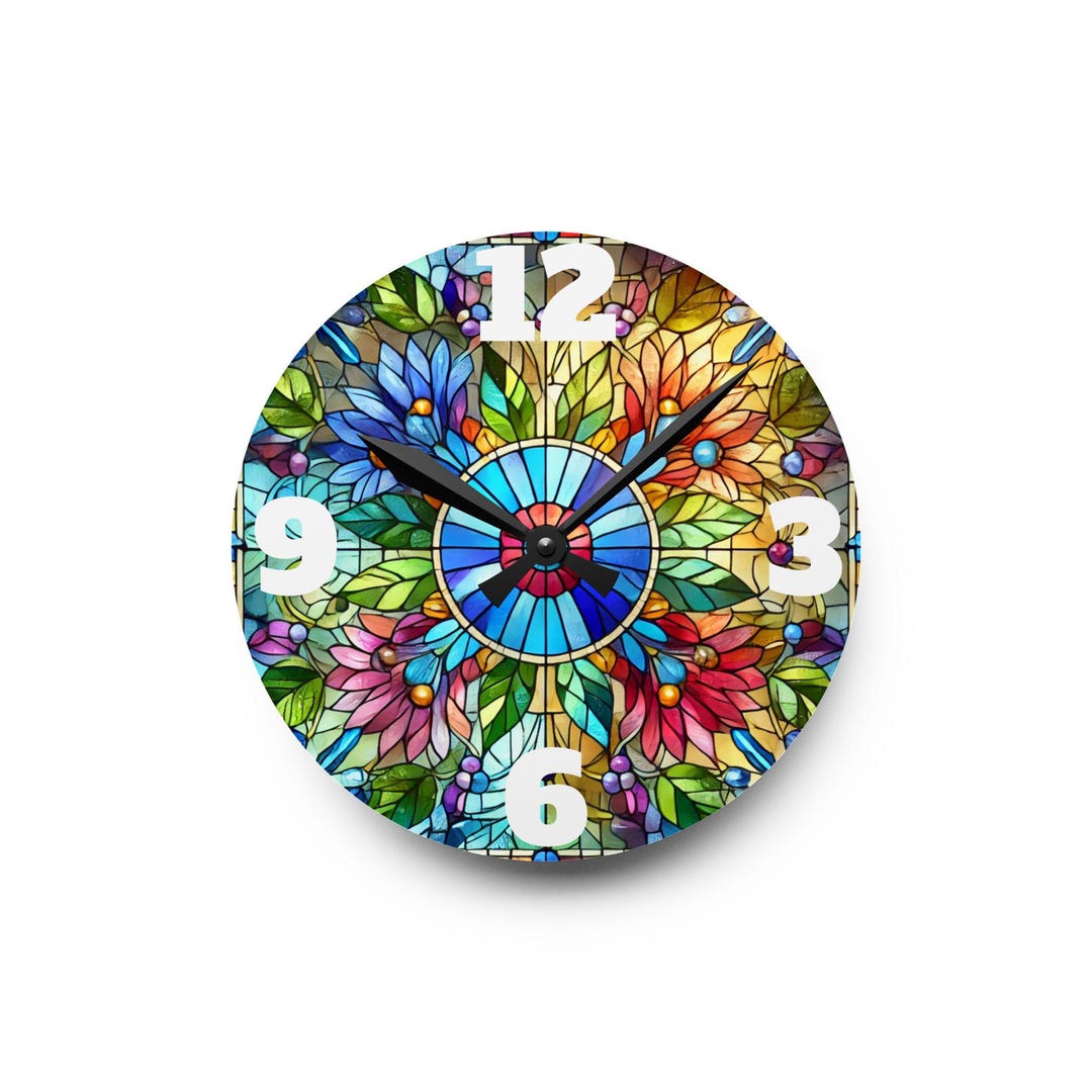 Modern Acrylic Wall Clock, Minimalist Home Decor, Unique Acrylic Clock ...