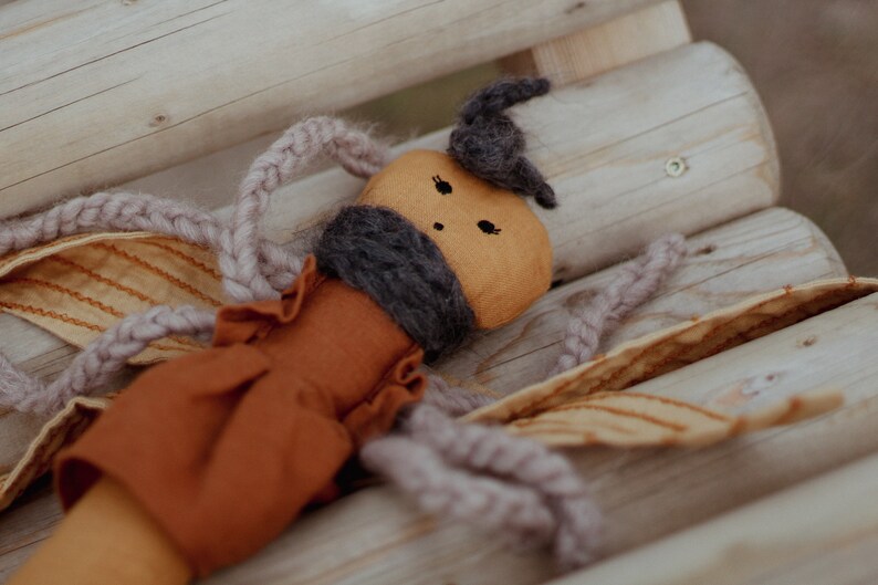Linen Toy Dragon Fly, Stuffed Animal, Plush Organic Toy, Sustainable ...