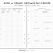 Weekly MENU GRID With Grocery List A6 Printable Planner Insert Ring ...