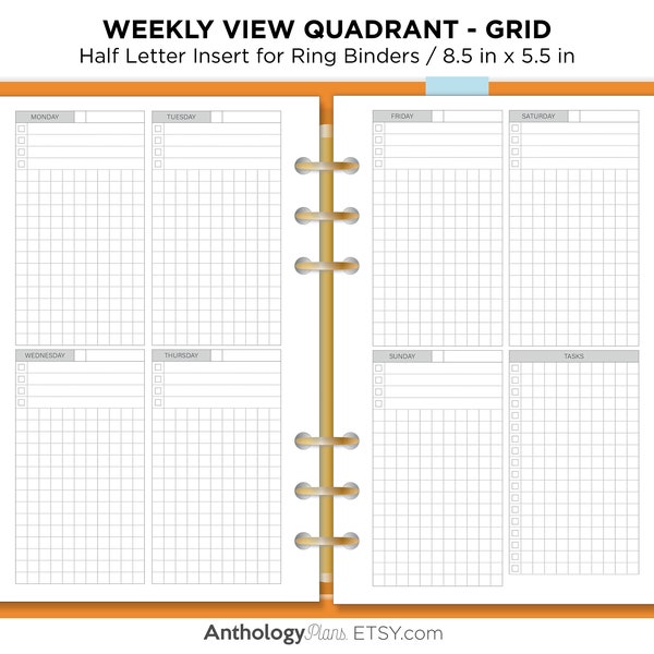 Quadrant Planner - Etsy