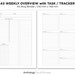 A5 Weekly View Summary Printable Insert for Ring Binders Planner Wo2p ...
