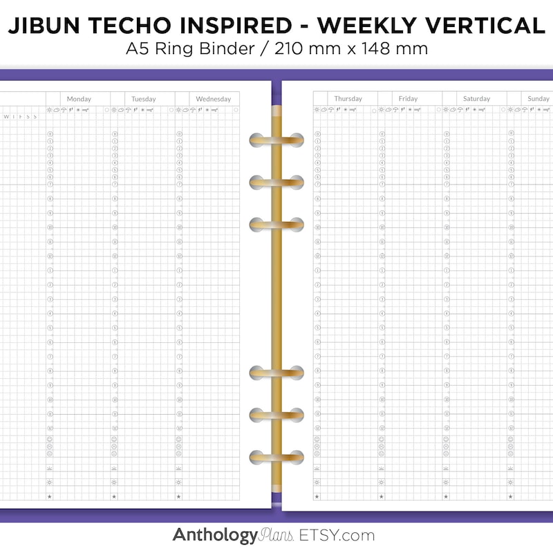 Jibun Techo A5 - Etsy