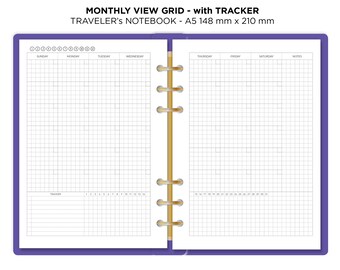 Monthly Grid Tracker - Etsy